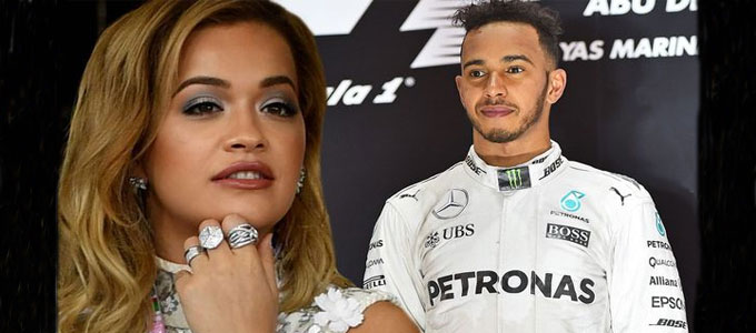 Rita Otra Supports Formula 1 Star Lewis Hamilton
